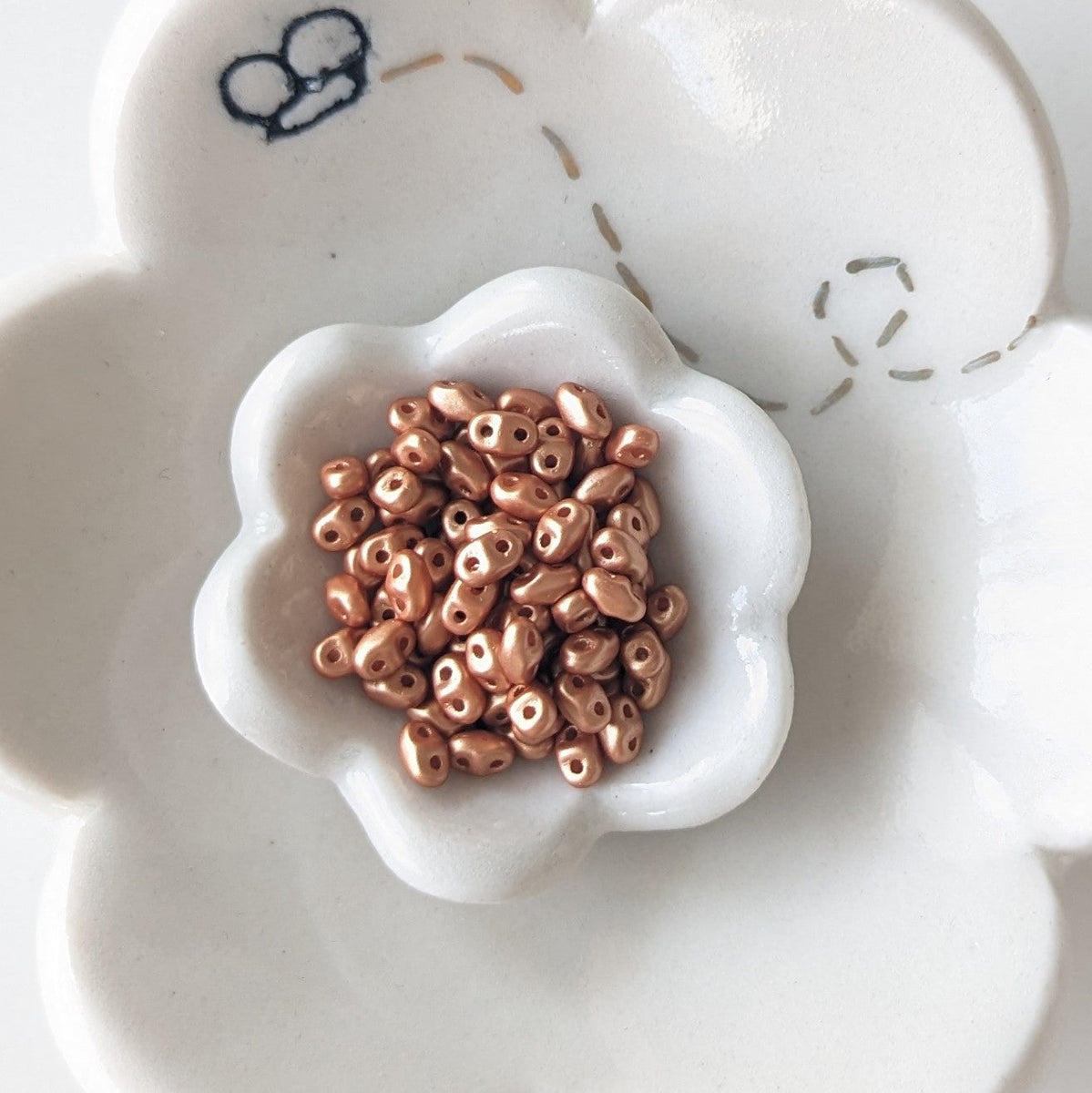 MD Satin Metallic Peach – Beads To Live By